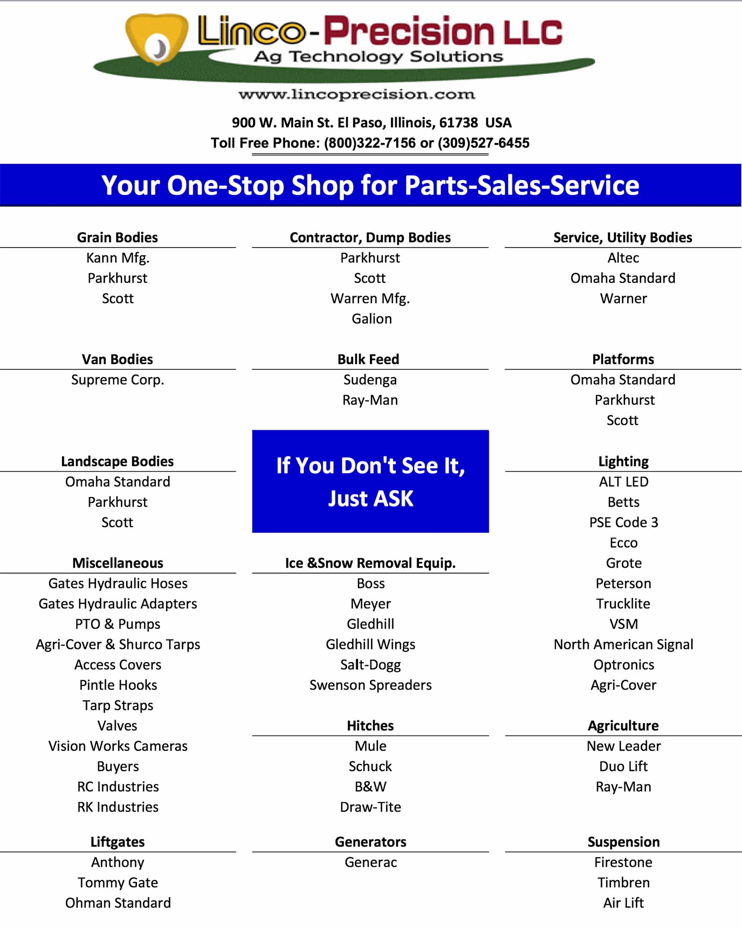 linco-line-sheet-1 | Linco Precision, LLC